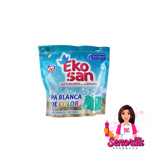 Ekosan Detergent Capsules Regular 20 pack – Senorita Sparkles